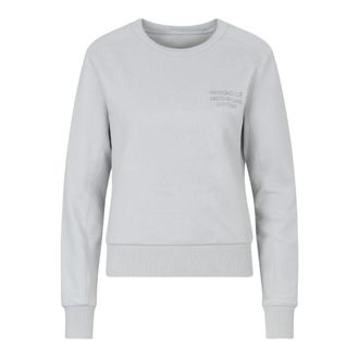 Patrizia Pepe Femme, Sweatshirts et sweats &agrave; capuche, Gris, Taille: 40 FR SweaT-shirt court