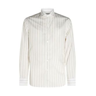 Canali Herren, Shirts, Beige, LGr&ouml;&szlig;e