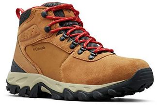Columbia NEWTON RIDGE PLUS II SUEDE WATERPROOF Chaussures Montantes De Randonnée Et Trekking imperméables Homme, Marron (Elk x Mountain Red), 43.5 EU