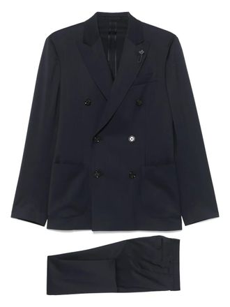 Lardini costume en laine vierge - Bleu