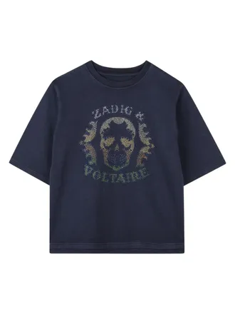 Zadig&Voltaire Logo-Print Cotton T-Shirt - Blue