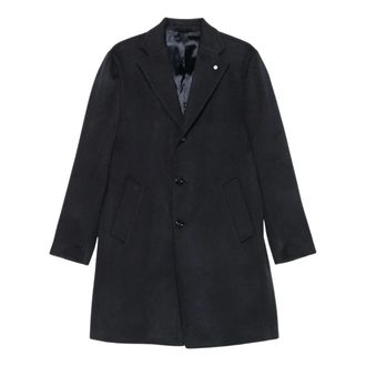 Luigi Bianchi Mantova 09C Mantel - - Coats - Herren - Schwarzk - S