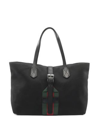 Gucci sac cabas Sherry Line en cuir - Noir