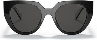 Prada Lunettes de Soleil Prada PRADA MONOCHROME PR 14WS Black/Dark Grey 52/20/140 femme