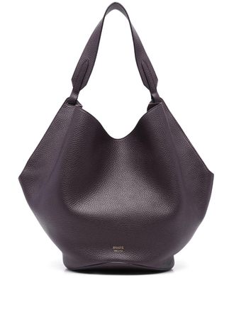 Khaite sac port&eacute; &eacute;paule Lotus m&eacute;dium en cuir - Rouge