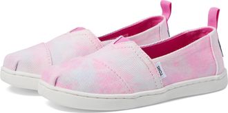 Toms Jungen Mädchen Classic Alpargata Flacher Slipper, Neon Pink Multi Tie Dye, 23.5 EU