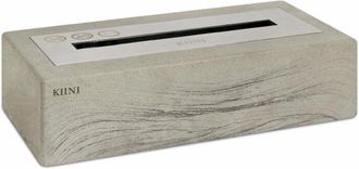 Kiini Kiini - imara Freistehender Biokamin Tisch-Biokamin + 1L ethanolfrei Grau