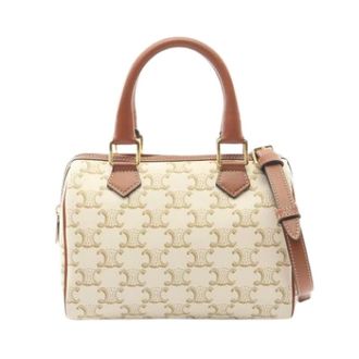 Celine Sac &agrave; main vintage Pre-owned en toile - Femme - Pre-owned - Beige - Taille: ONE Size