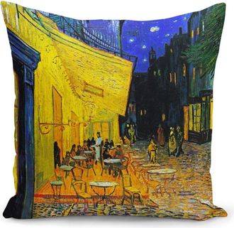 Fabulous Kissen Kissenbezug 40x40 cm Van Gogh Terrasse des Cafés am Abend Forum Square 1888