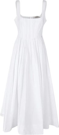 Sportmax Femme, Robes, Blanc, Taille: 36 FR Midi Dress