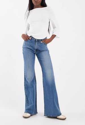 Levi's Ribcage jean &eacute;vas&eacute; bleu moyen