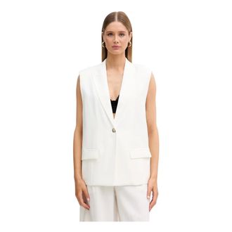 Vicolo Femme, Vestes, Blanc, Taille: 40 FR Gilet