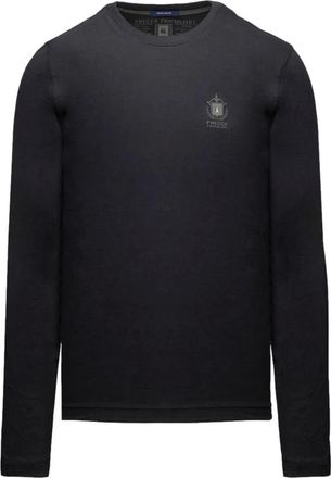 Aeronautica Homme, Tops, Noir, Taille: 4XL Ts2468Uj00703 T-shirt à manches longues