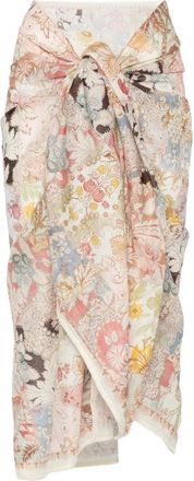 Zimmermann Femme, Maillots de bain, Multicolore, Taille: ONE Size Par&eacute;o Imprim&eacute; en Coton