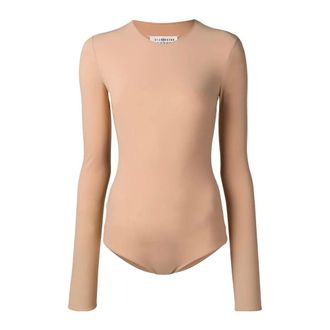 Maison Margiela Femme, Tops, Beige, Taille: 34 FR Body Manches Longues Skin