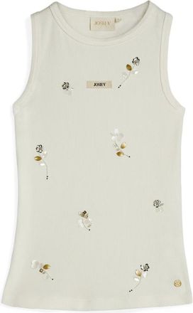 JOSH V Femme, Tops, Blanc, Taille: 42 FR Top ajust&eacute; Swanny avec d&eacute;tails perl&eacute;s