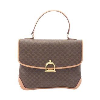 Celine Sac &agrave; main Pre-owned Macadam en toile enduite - Femme - Pre-owned - Brun - Taille: ONE Size