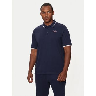 Reebok Poloshirt Identity Small Logo Polo 100073032 Dunkelblau Regular Fit