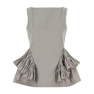 Dries Van Noten Casey Top - - Blouses & Shirts - Damen - Grau - L