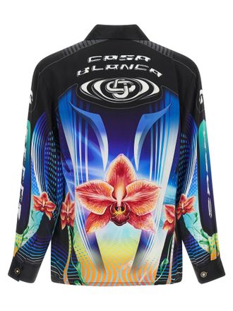 Casablanca Mens Multicolor Silk Blouse