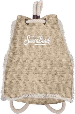 MC2 Saint Barth Homme, Sacs, Beige, Taille: ONE Size Boat Linen Backpack