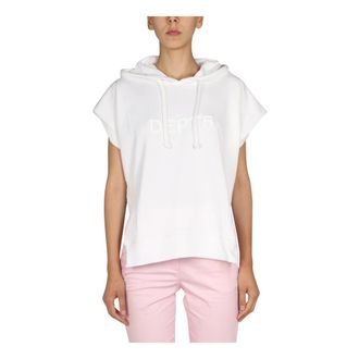 Department Five Department Five, Femme, Sweatshirts et sweats &agrave; capuche, Blanc, Taille: 38 FR Logo SweaT-shirt