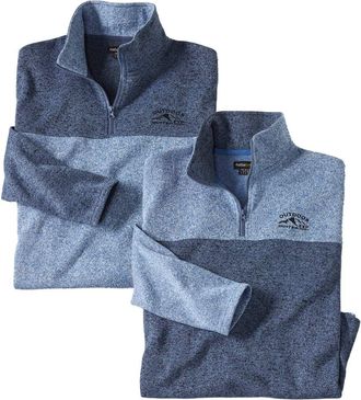 Atlasformen 2er-Pack Molton-Sweatshirts - XXL
