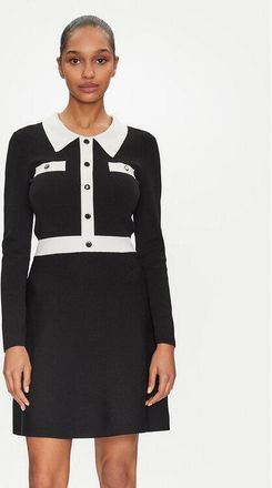 Morgan Strickkleid 251-RMAVA Schwarz Slim Fit