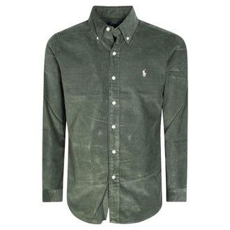 Polo Ralph Lauren Langarm Sporthemd - - Shirts - Herren - Gr&uuml;n - S