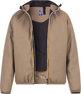 K-Way Herren Jacken beige Mikrofaser unifarben