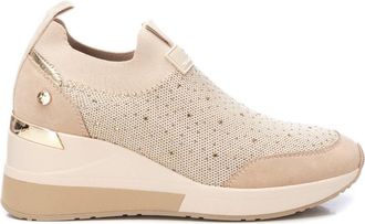 Xti Sportschuhe Sneaker Damen Beige - Bequeme und vielseitige Schuhe - Casual Mode - Modell 14241801 (Größe 38)