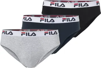 Fila Slip FILA MAN BRIEF, Herren, Gr. XXL, schwarz (schwarz navy grau), Jersey, Obermaterial: 95% Baumwolle, 5% Elasthan. Obermaterial 2: 67% Baumwolle, 28