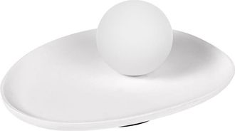 Osram Decor Plaster Nest Lampe à poser décorative en plâtre, avec culot enfichable G9, IP20, blanc
