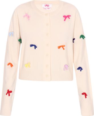 Mymo Strickjacke Frauen cremefarben