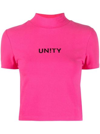 Ksubi t-shirt à col montant - Rose