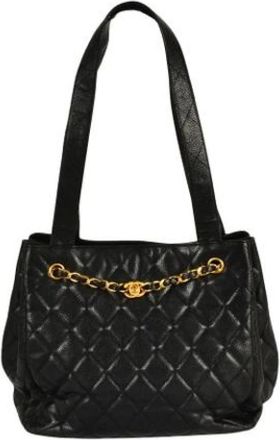 Chanel Sac bandouli&egrave;re vintage doccasion - Femme - Pre-owned - Noir - Taille: ONE Size