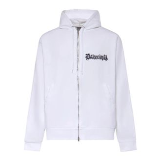 Balenciaga Salon De Couture Hoodie - - Sweatshirts & Hoodies - Herren - Wei&szlig; - XS