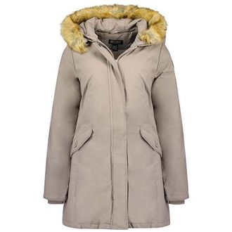 Canadian Peak Dinastipeak Lady - Parka Longue Epaisse Chaude Femme Automne Hiver - Manteau Fin Capuche Fausse Fourure - Blouson Coupe Vent - Doudoune Elegante Femme