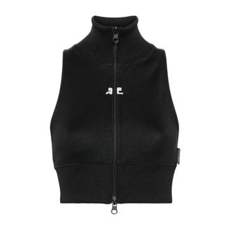 Courr&egrave;ges Rollkragenpullover - - Knitwear - Damen - Schwarzk - M