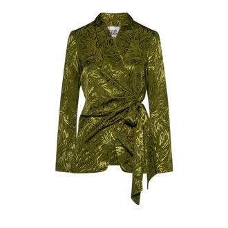 Silvian Heach Femme, Vestes, Vert, Taille: 34 FR Blazer jacquard cintura