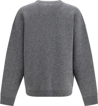 Balenciaga Merino Wool Crewneck Sweatshirt - Gray