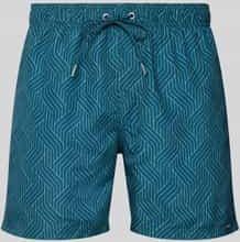 Schiesser Badehose im Allover-Look mit elastischem Bund