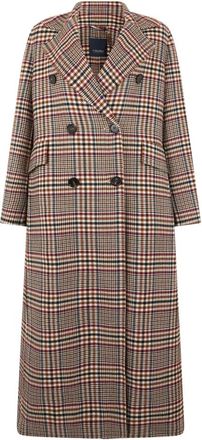 Max Mara Cristina Wollmantel Lang - - Coats - Damen - Mehrfarbig - M
