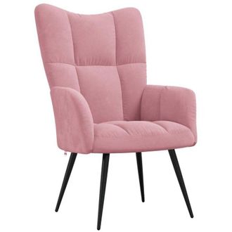vidaXL Chaise de relaxation Rose Velours