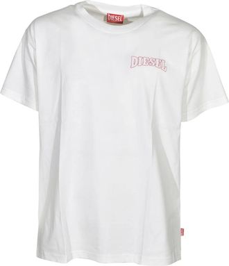 Diesel Homme, Tops, Blanc, Taille: M T-Norm V16 T-Shirt