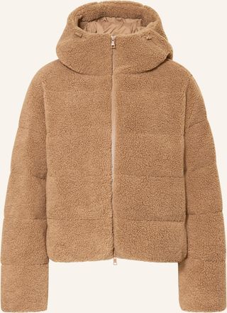 Darling Harbour Darling Harbour Teddyfell-Jacke Im Materialmix braun