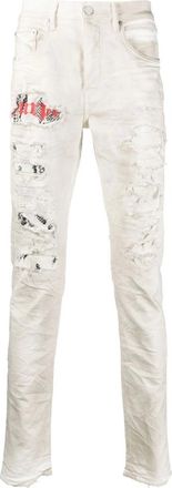 Purple Homme, Jeans, Blanc, Taille: W32 P001 Jean Skinny Taille Basse