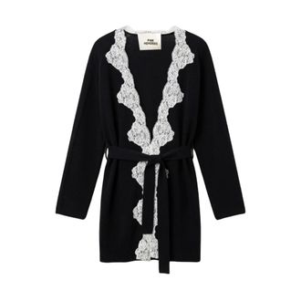 Pink Memories Cardigan Kimono - - Nightwear & Lounge - Damen - Schwarzk - L