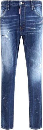 Dsquared2 Homme, Jeans, Bleu, Taille: S Skater Cool Guy Paint Splatter Jeans