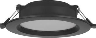 Eglo LED Einbaustrahler Idun-E, Spot Deckenleuchte, runder Einbauspot, Deckenstrahler aus Kunststoff in Schwarz, neutralwei&szlig;, &Oslash; 11,7 cm